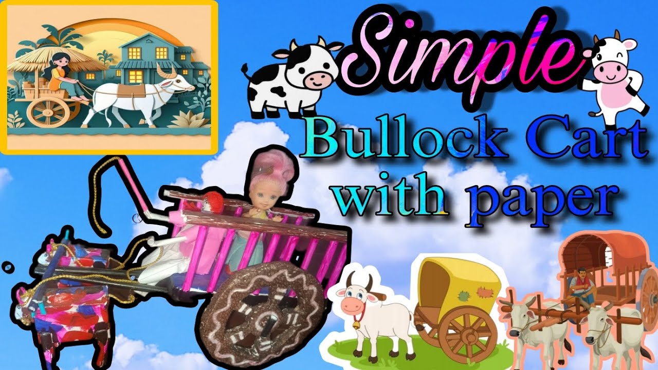 Simple| Bullock cart with paper| paper craft| simple and unique craft ...