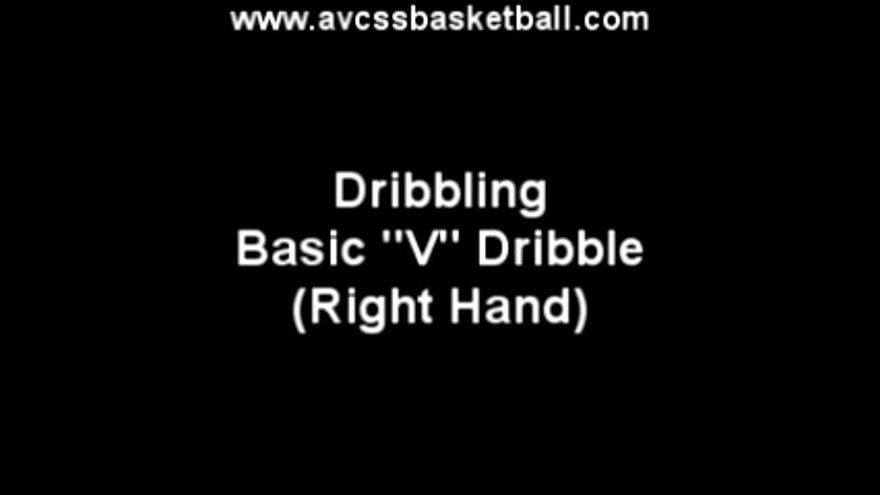 Basic Right Hand V Dribbling for Youth Basketball - YouTube