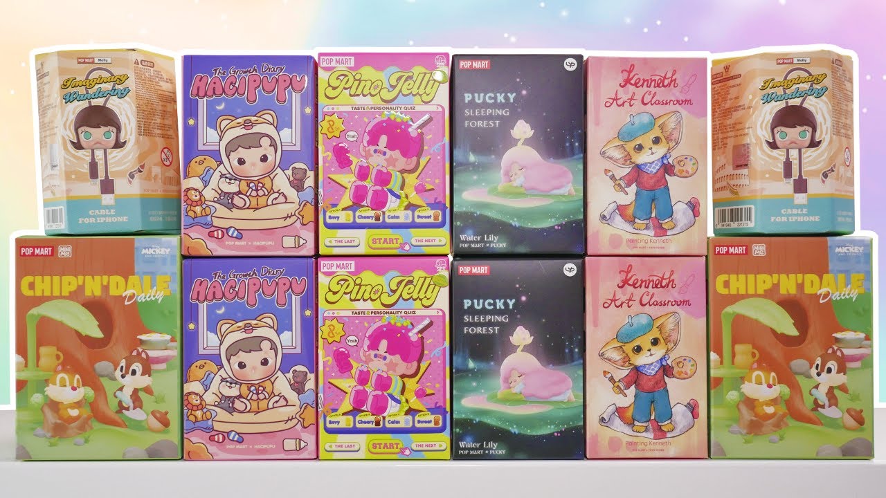 POP MART Random Blind Box Unboxing | Disney | Molly | Kenneth | Pucky ...