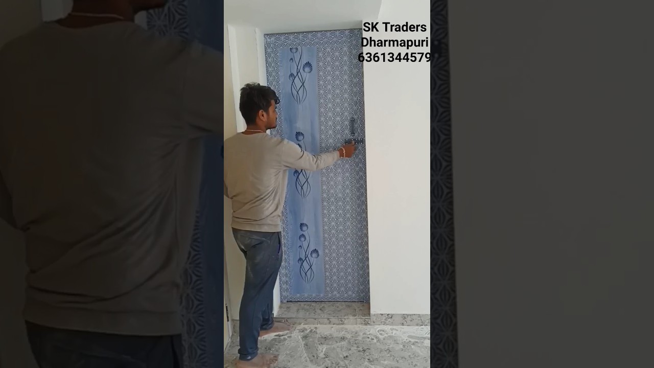 pvc door installation | bathroom door | pvc interior work | SK Traders ...