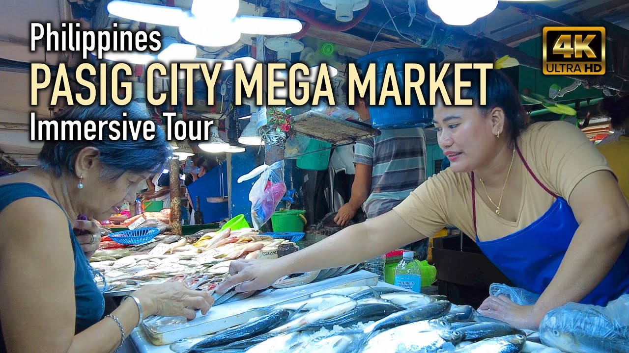 Manila - Pasig City Mega Market - Immersive Tour - YouTube