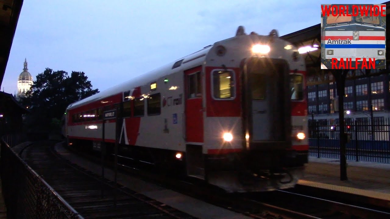 The New CTRail Hartford Line In Hartford, CT - YouTube