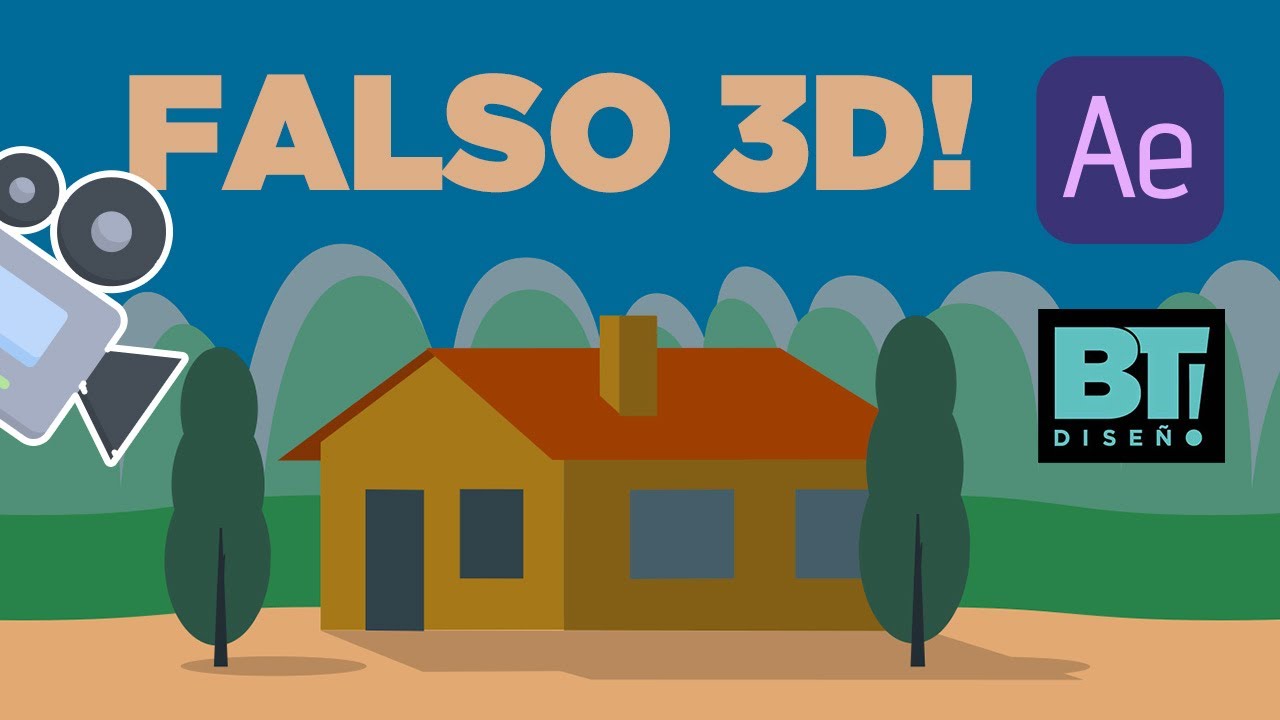 Cómo animar un FALSO 3D utilizando SHAPE layers - Fake 3D - - YouTube