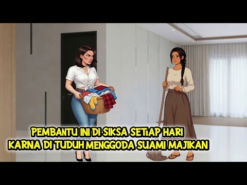 PEMBANTU INI DI DZOLIMI SETIAP HARI KARNA DI TUDUH MENGGODA SUAMI MAJIKAN - DRAMA ANIMASI 