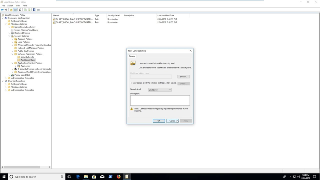 Software Restriction Policies [Windows] - YouTube