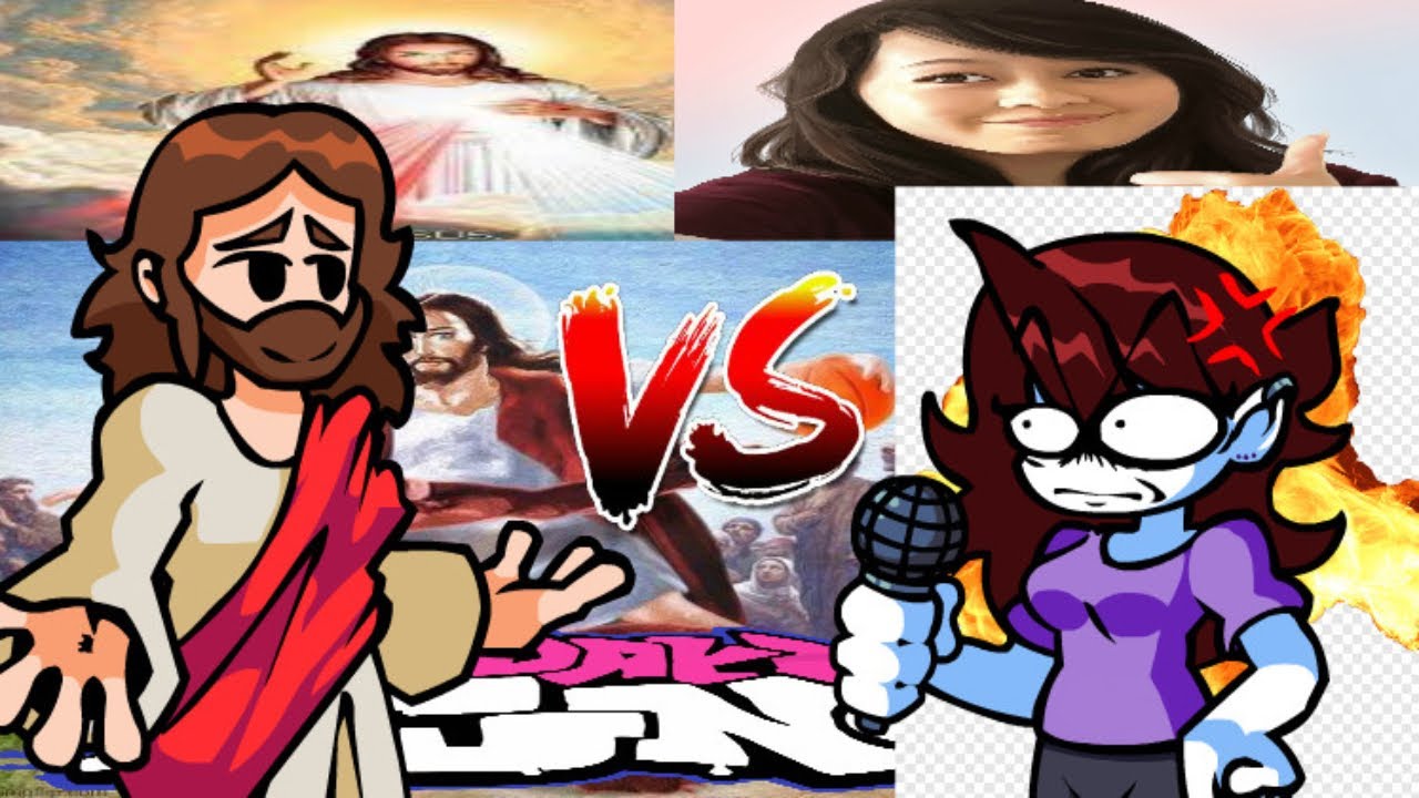 Friday Night Funkin' Jesus Christ Vs Jaiden Animations (Real) (FNF Mod ...