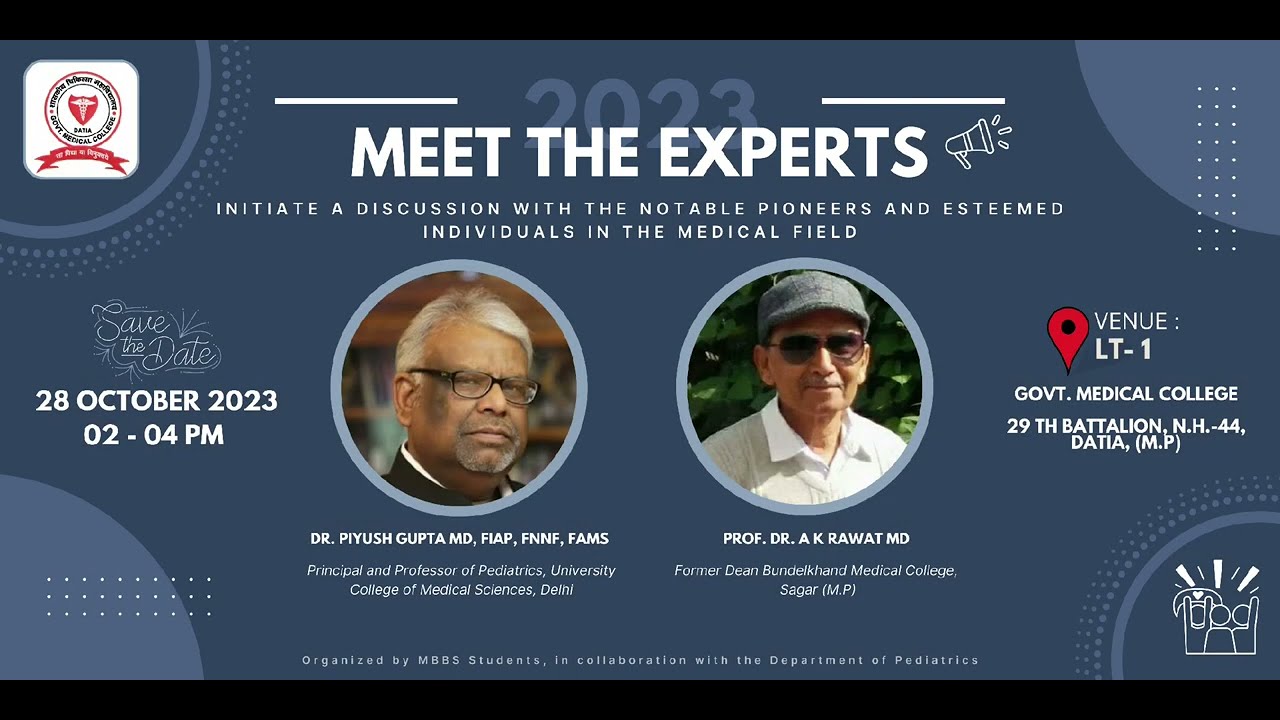 MEET THE EXPERTS - 2023 | GMC, Datia | @UCMSofficial - YouTube