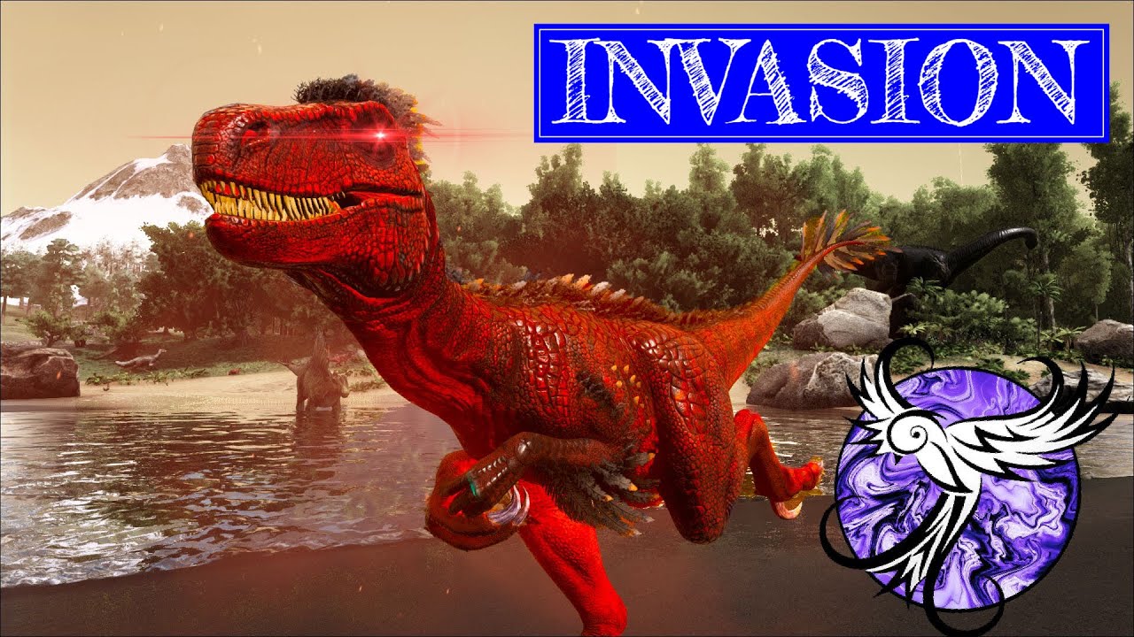 ALPHA RAPTOR INVASION | Story Mode - Island EP9 | ARK Survival Evolved ...
