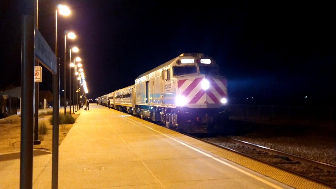 AMTRAK 90225 LEADS 718 WITH AMTRAK F59PHI 2015 - YouTube