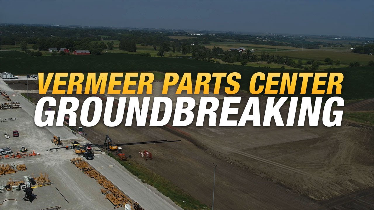 Vermeer breaks ground on new parts distribution center - YouTube