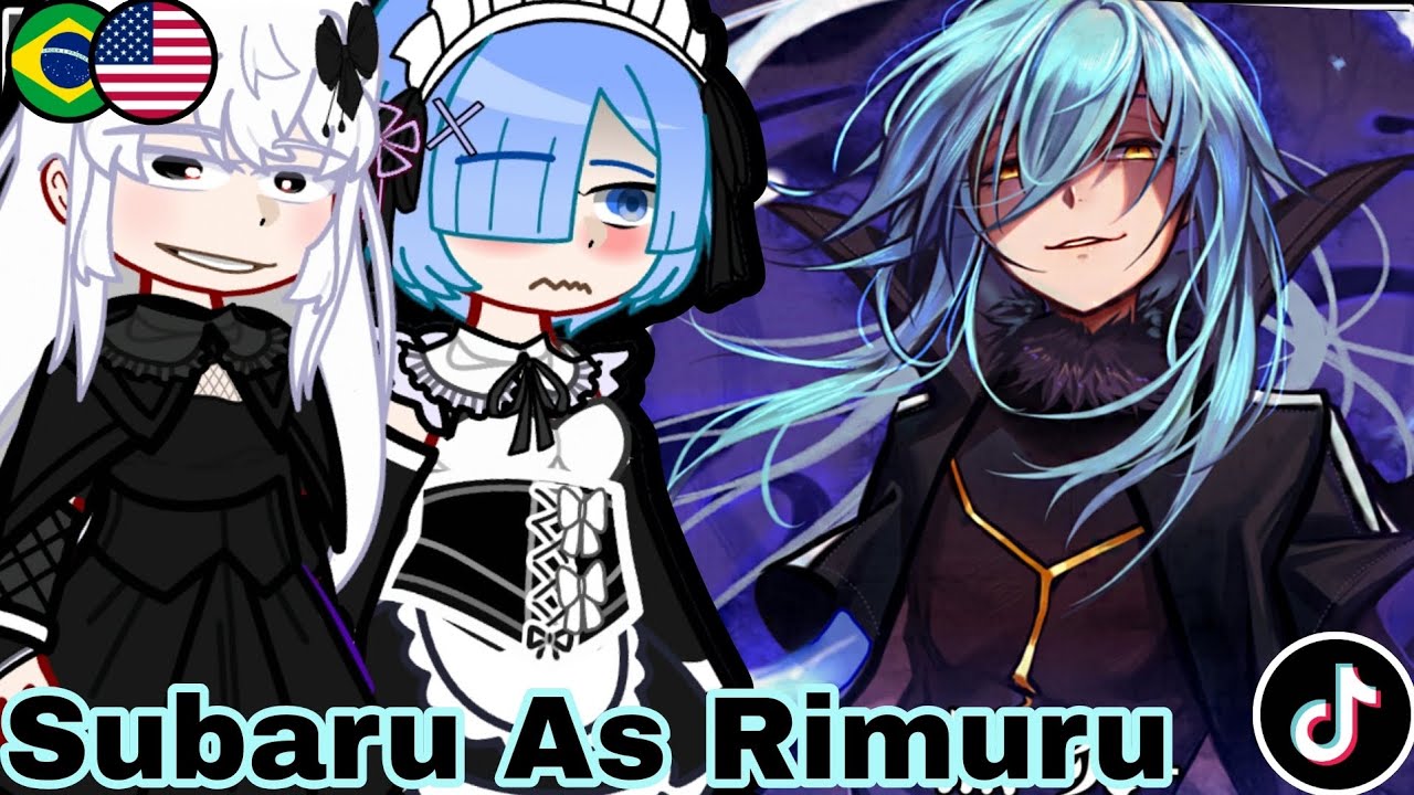 🇺🇲🇧🇷 Re:Zero React to Subaru As Rimuru- Gacha React - YouTube