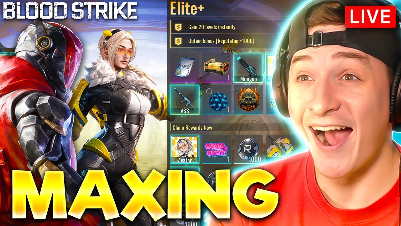 MAXING NEW BATTLE PASS + NEW MAP & STRIKER! BLOOD STRIKE LIVE - YouTube