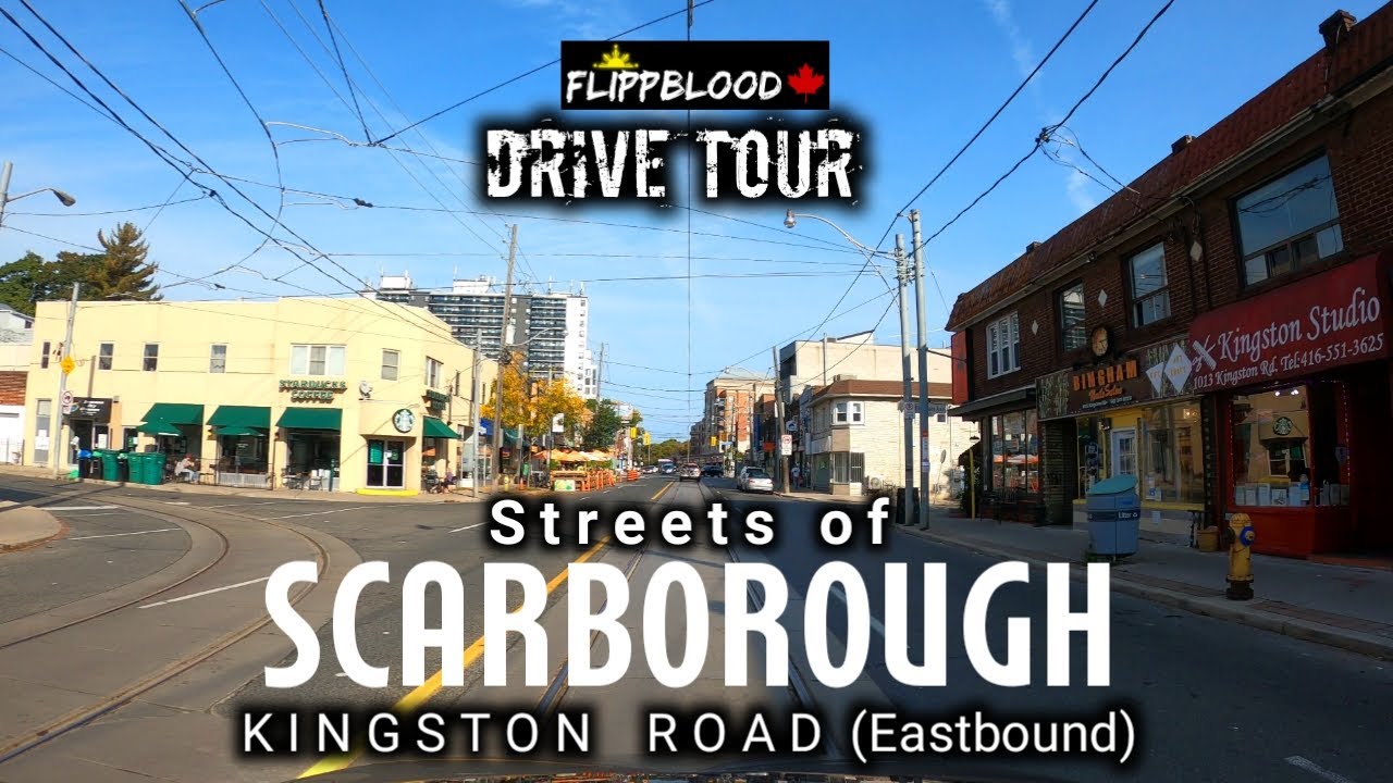 Streets of Scarborough || Kingston Road Eastbound || 4K Virtual Driving ...