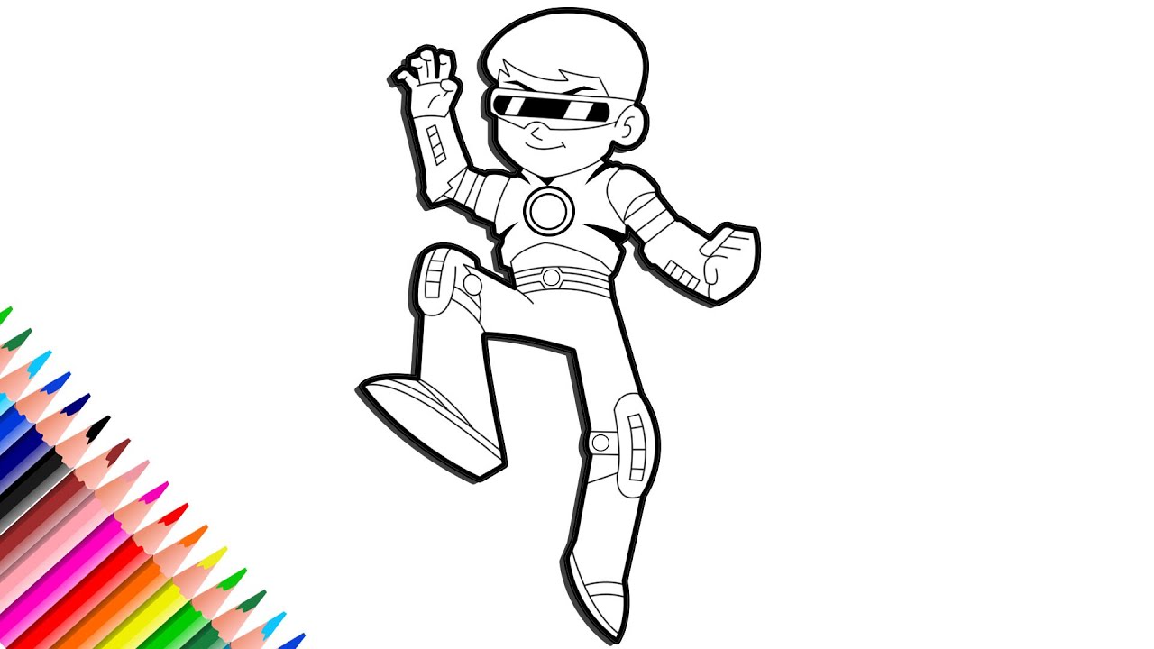 Quick Art: Little Singham Panja Attack Digital Coloring Pages - YouTube