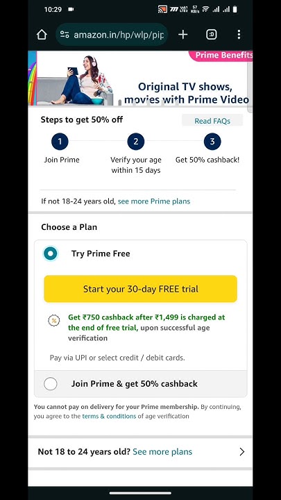 How To Get Amazon Prime Membership 30 Days Trial For Free #amazon #amazonprime #amazonprimevideo ...