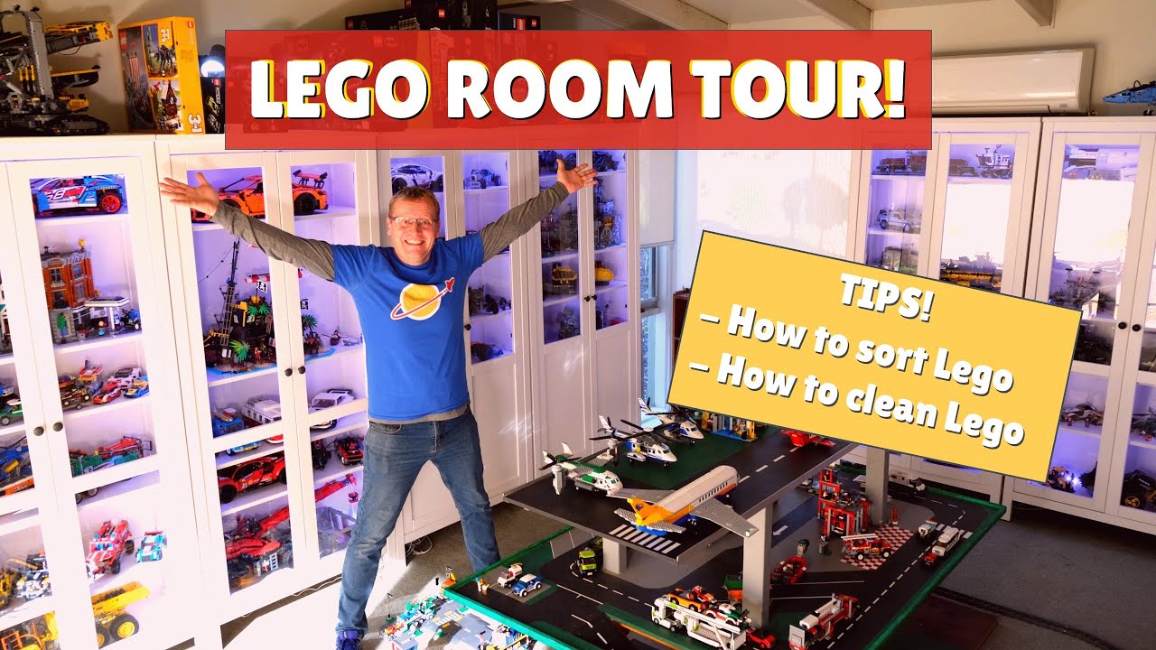 Lego room tour - including sorting and cleaning tips - YouTube