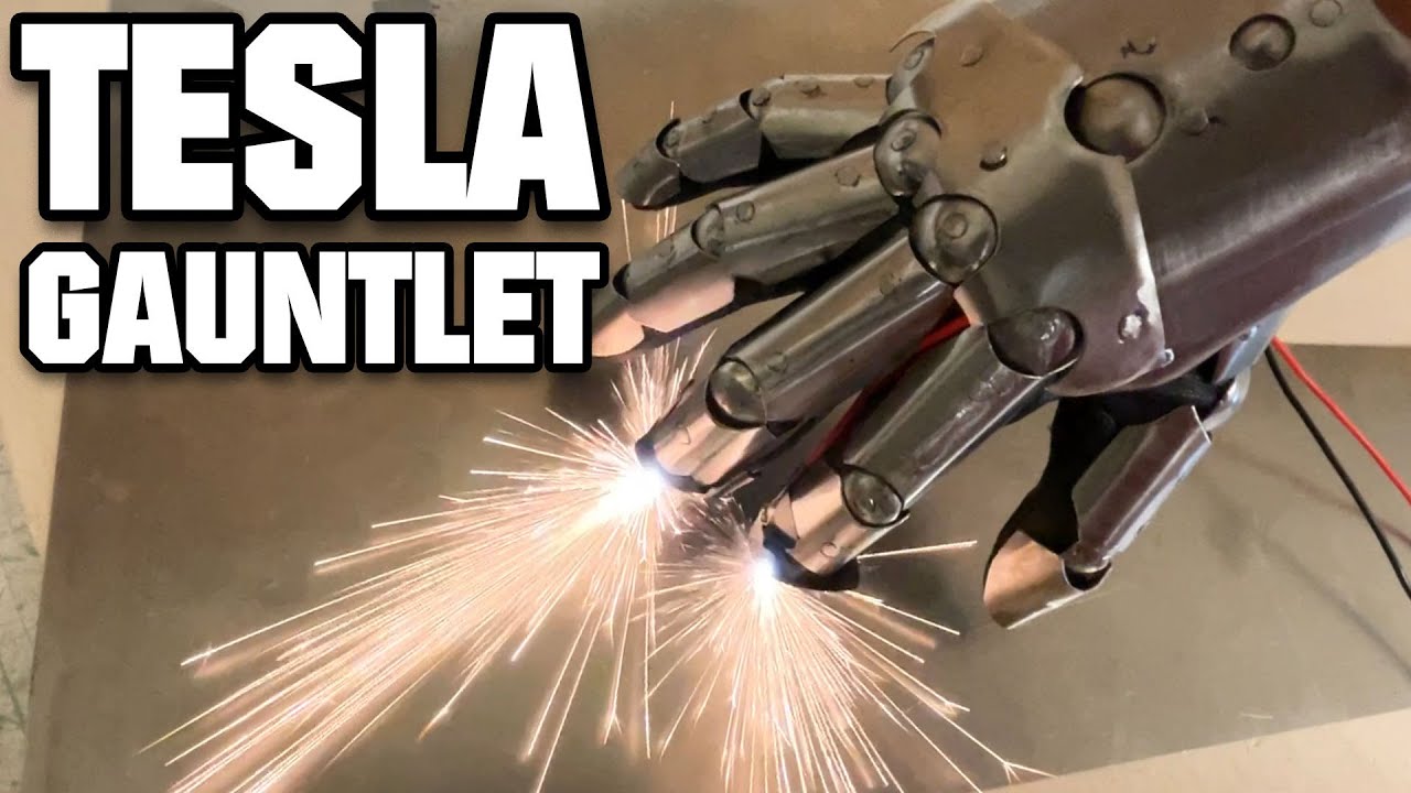 Building A TESLA Gauntlet (Electrified Armor) - YouTube