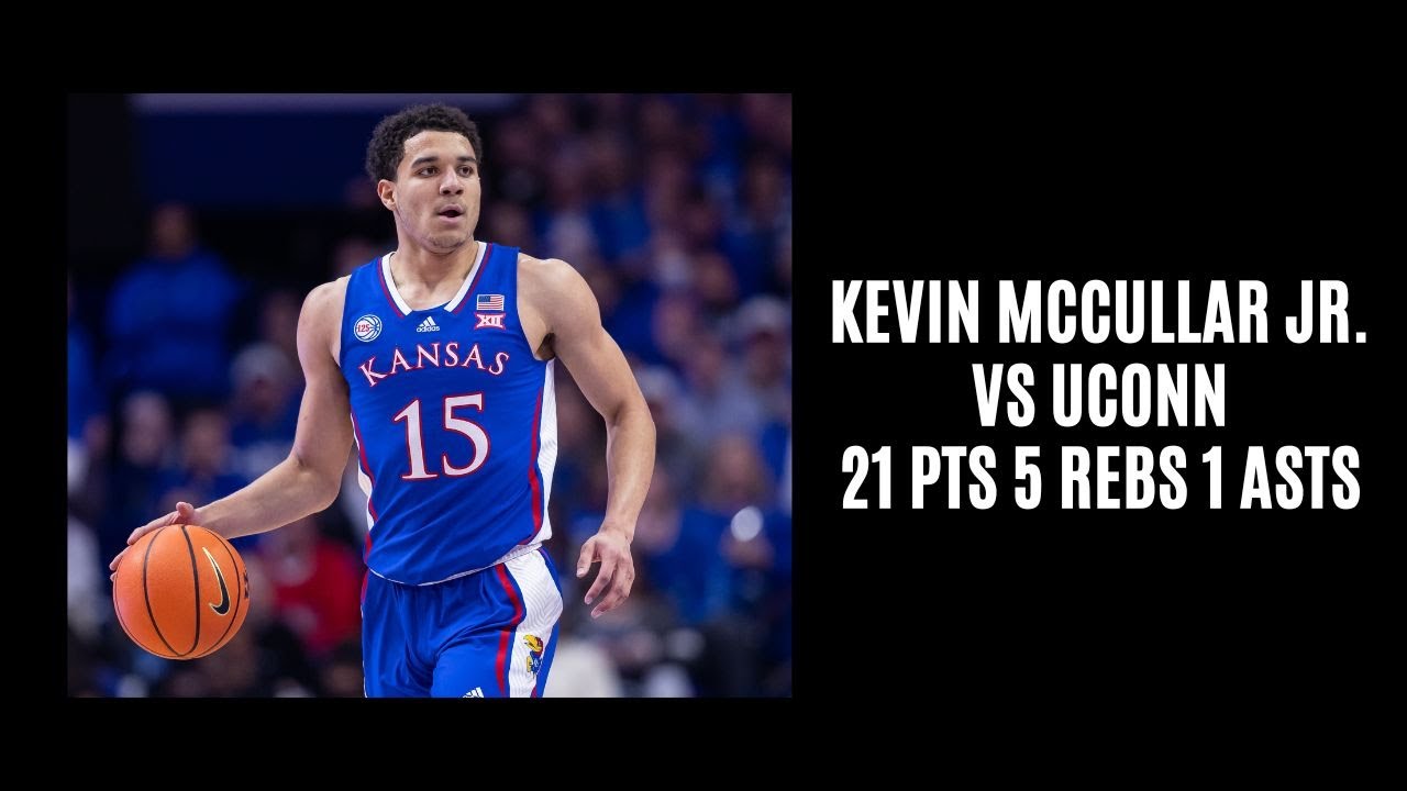 Kevin McCullar Jr vs Connecticut (21 PTS 5 REBS 1 AST 1 STL) 12/1/23 ...