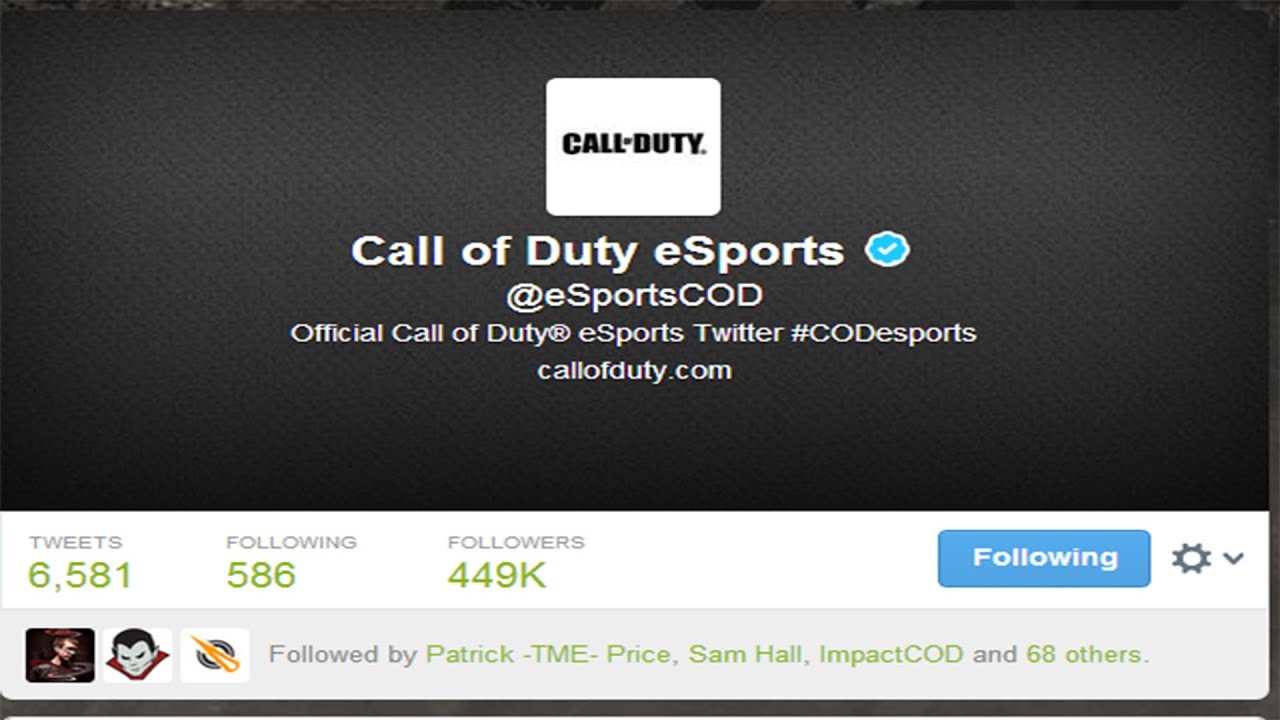 Call of Duty: eSports - New Official CoD eSports Twitter - (HUGE NEWS ...