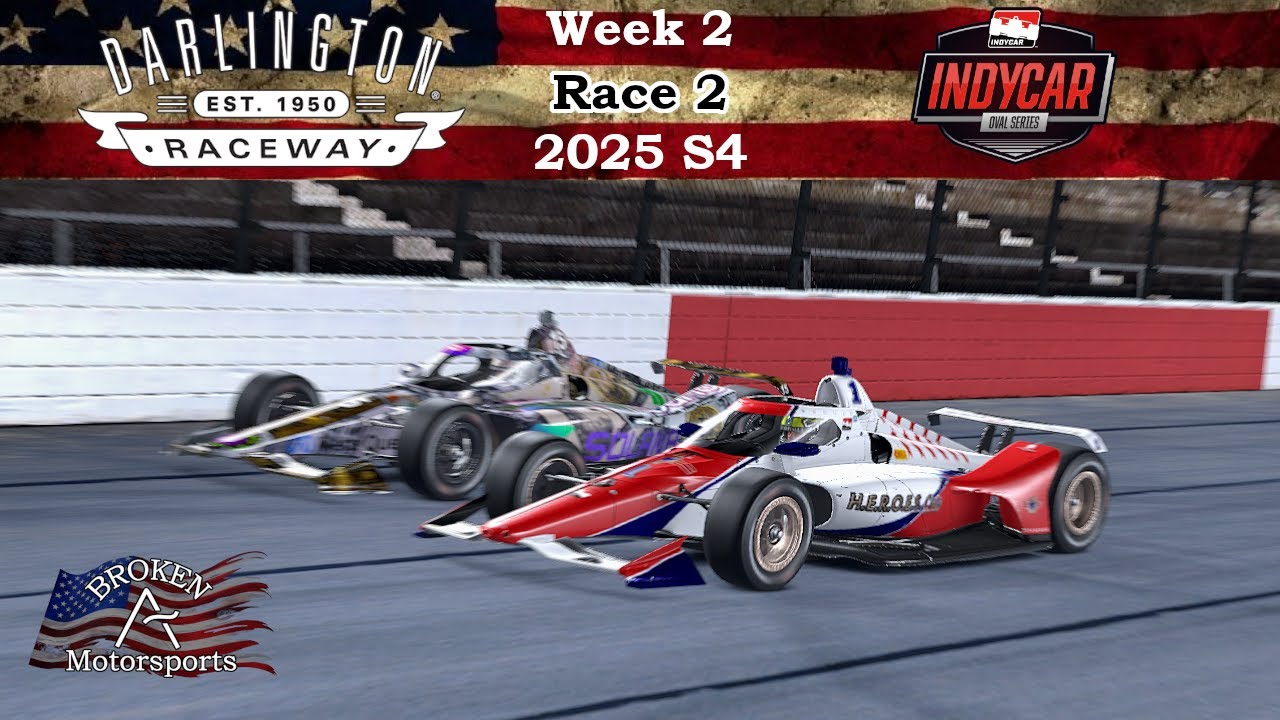 Indycar Series Oval Fixed - Darlington Raceway - iRacing Oval - Week 2 ...