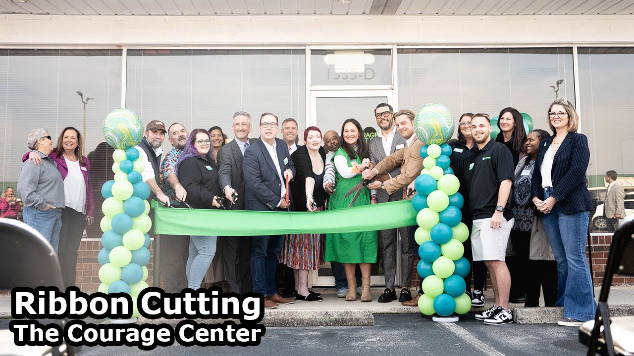 The Courage Center Ribbon Cutting Ceremony - YouTube