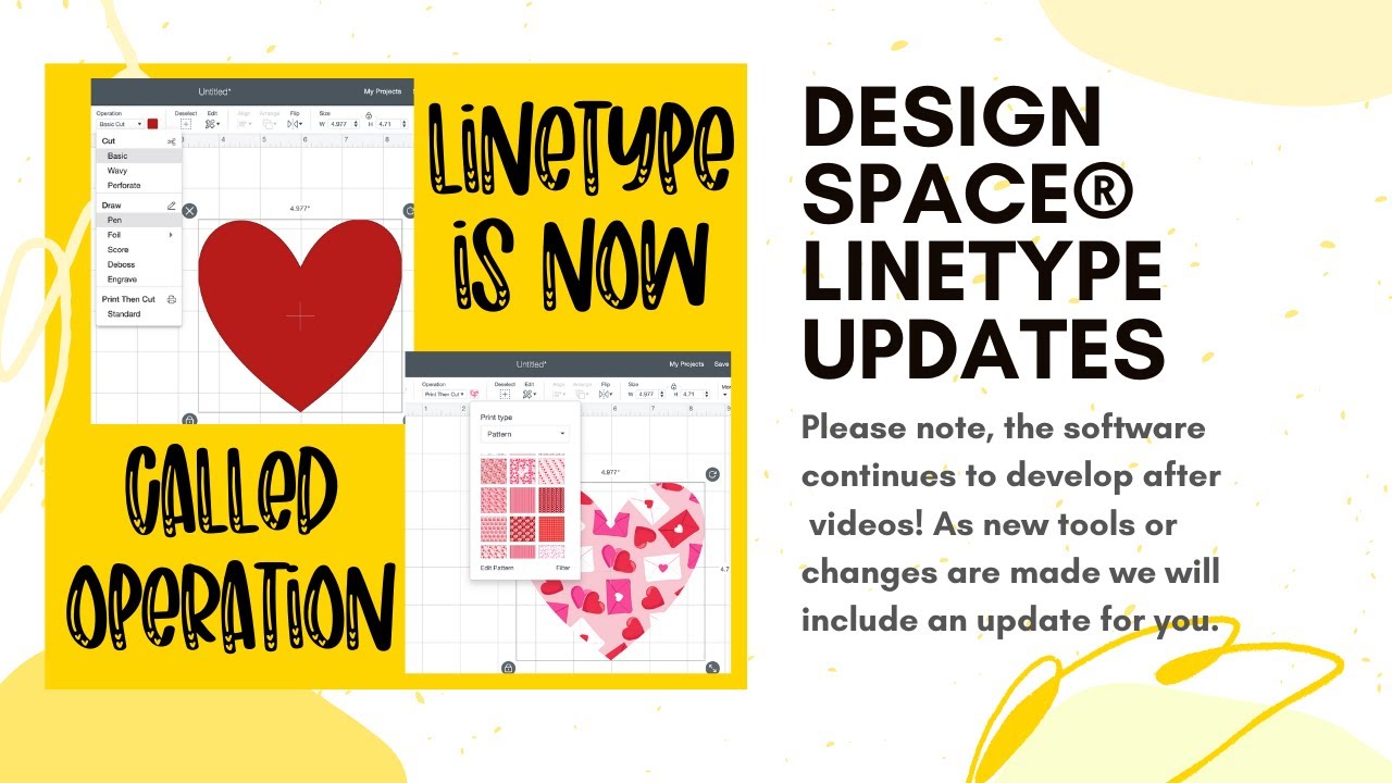 Design Space Linetype Update YouTube Design Space Linetype Update YouTube