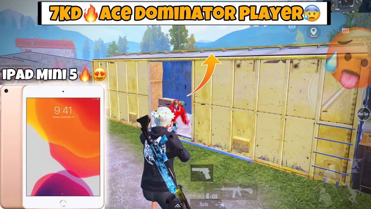 OMG!😰7KD ACE DOMINATOR PLAYER LEFT THE MATCH😈🔥| IPAD MINI 5 SMOOTH ...