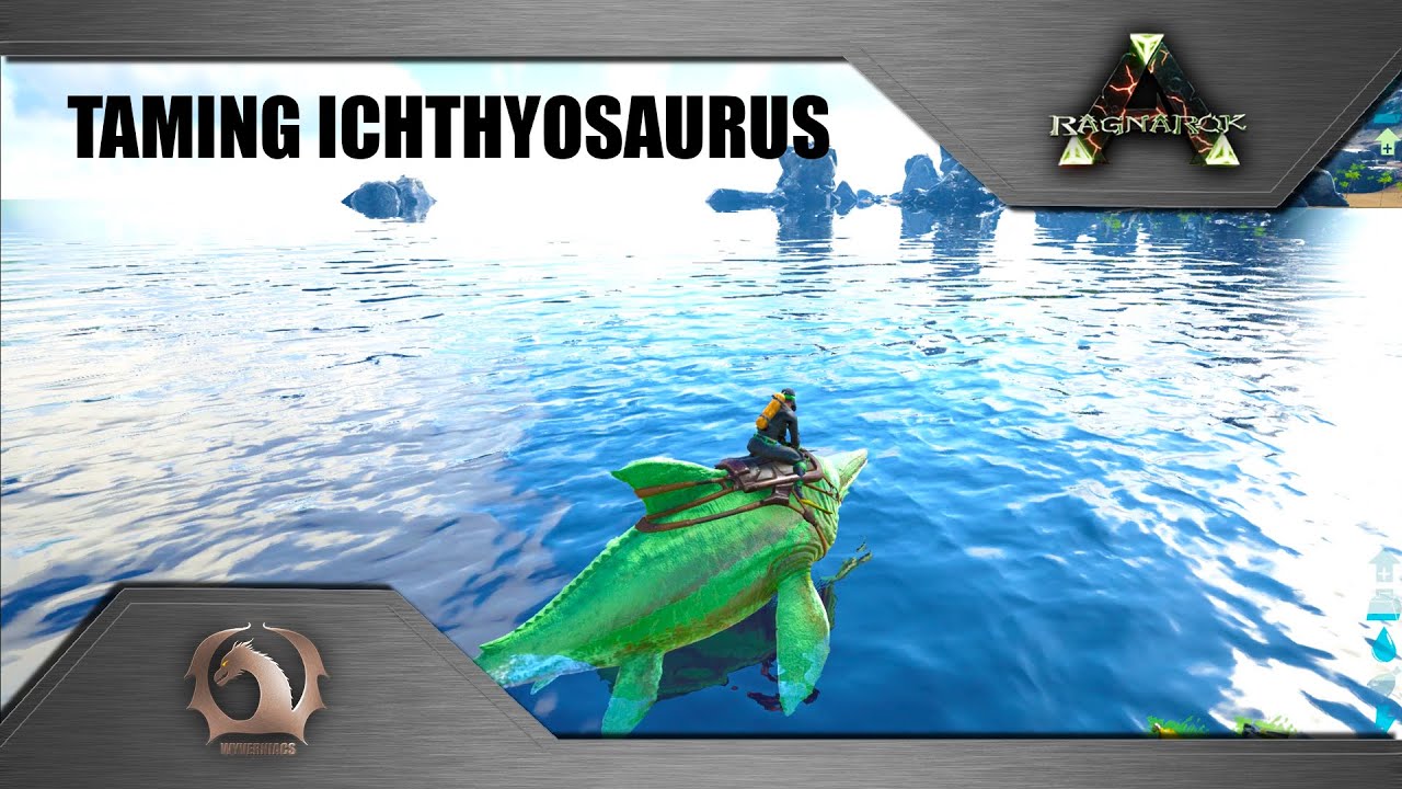 Ark Survival Evolved - Taming Ichthyosaurus - YouTube