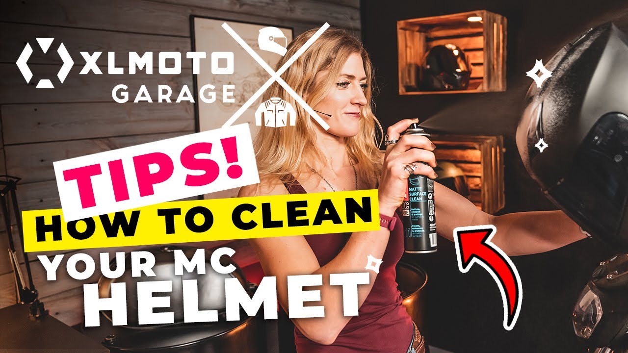 HOW TO CLEAN YOUR MOTORCYCLE HELMET - Tutorial - YouTube