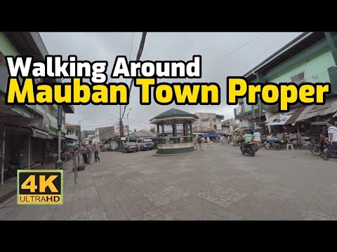 Walking Around MAUBAN Town Proper | Quezon, Province Philippines | 4k ...