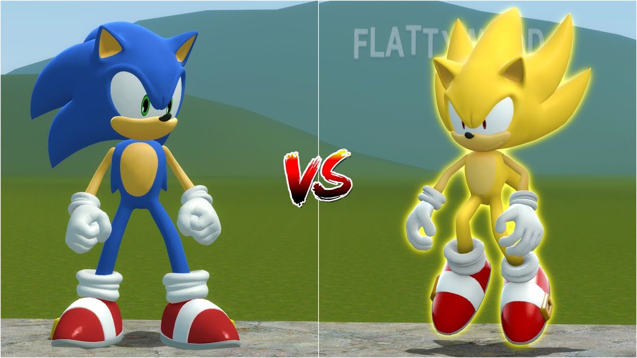 SONIC vs SUPER SONIC in Garry's Mod! - YouTube