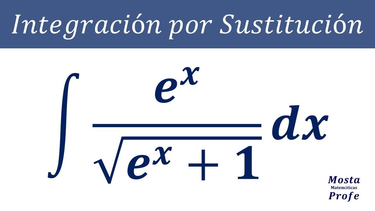 integral de e^x / raíz cuadrada de 1+e^x Integración raiz en ...