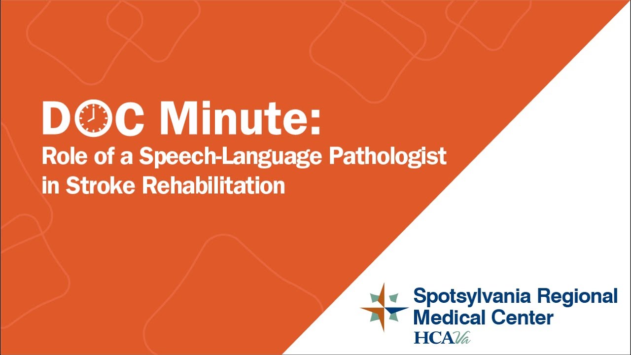 What is the role of a speech-language pathologist in stroke ...