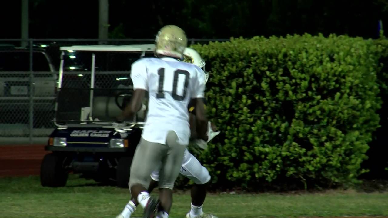 PLAY OF THE WEEK #2: Naples' Wooby Theork 57-yd TD catch - YouTube