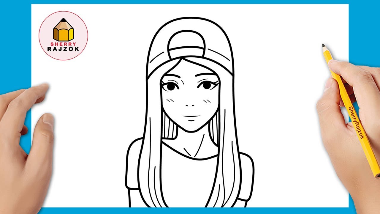Hogyan rajzoljunk lányt egyszerű | Könnyű Rajzok - YouTube