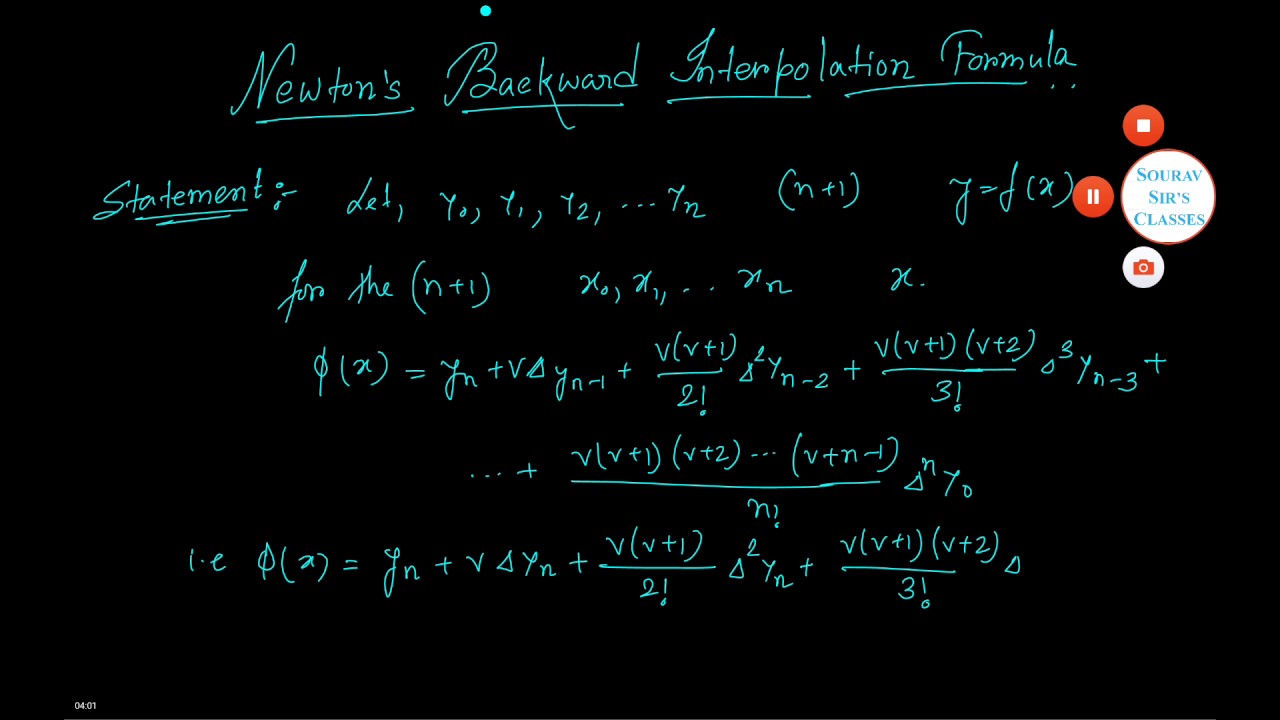 NEWTON'S FORWARD INTERPOLATION MATHEMATICS ISI ,DSE ,JNU ,IGIDR ,CSIR ...