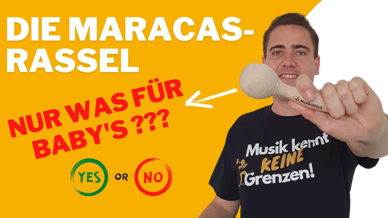Maracas Rassel für Kinder - 2 in 1 Musikinstrument und Babyspielzeug ...