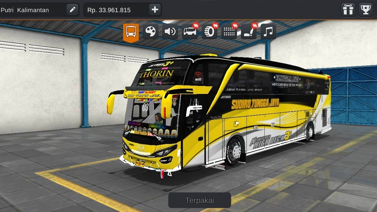 BUSSID SKINS LIVERY STJ THORIN - YouTube