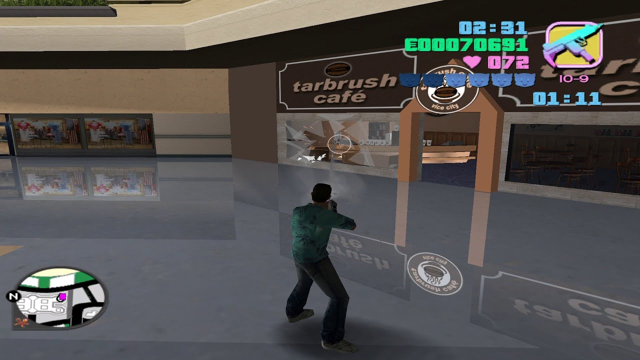 GTA Vice City | Get to The North Point Mall in Vice Point. - YouTube