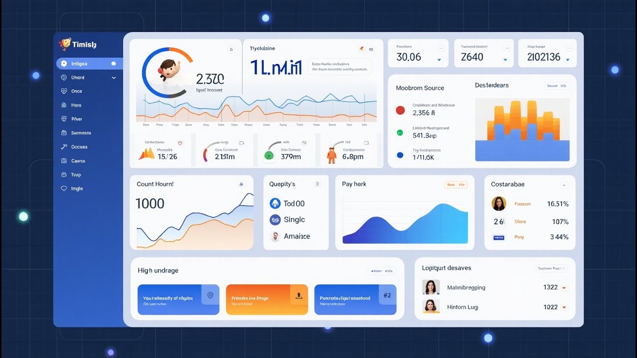 🔥 Create a Modern Responsive Admin Dashboard using HTML,CSS, JavaScript Light & Dark Mode Toggle ...
