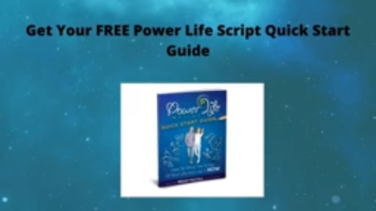 Get Your Power Life Script Quick Start Guide TODAY!| Peggy McColl - YouTube