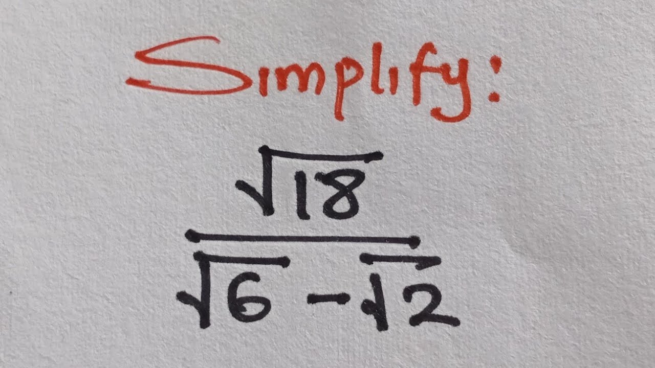 Radical Expressions Simplification | Rationalisation & Conjugate Of ...