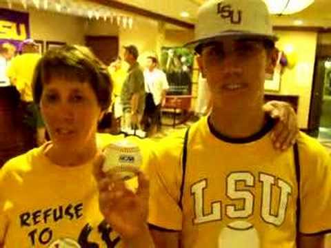 Giving Tim's Grand Slam Ball To Marilyn & Logan McCarty - YouTube