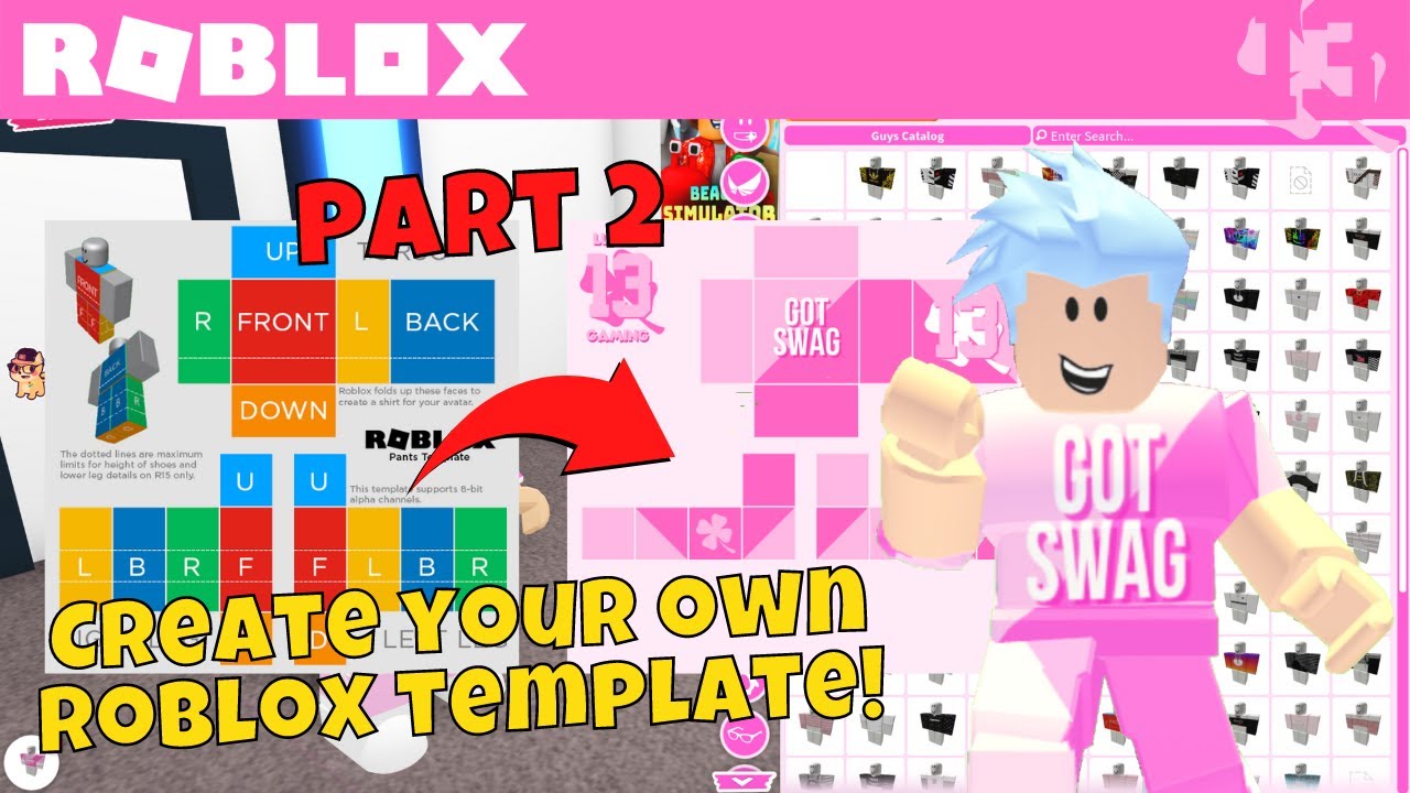 How To CREATE A (More Advanced) ROBLOX CLOTHING TEMPLATE And Upload It ...