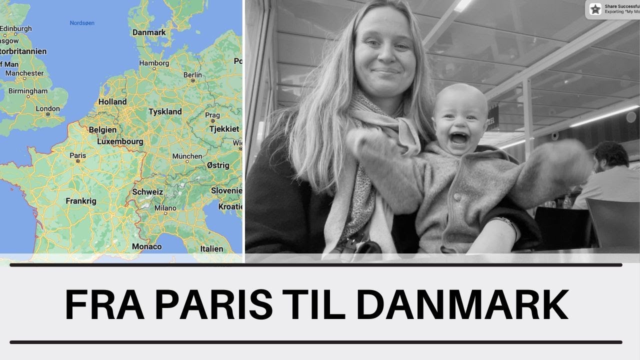 På juleferie i Danmark - 14 timers køretur med en baby - YouTube