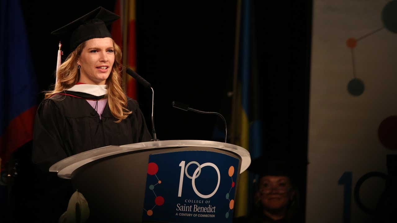 2014 College of Saint Benedict Student Commencement Speech - YouTube