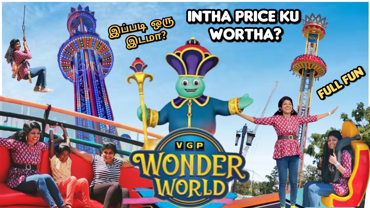 VGP Wonder World Chennai Tour 2025 | Biggest Trampoline Park Fun Vlog ...