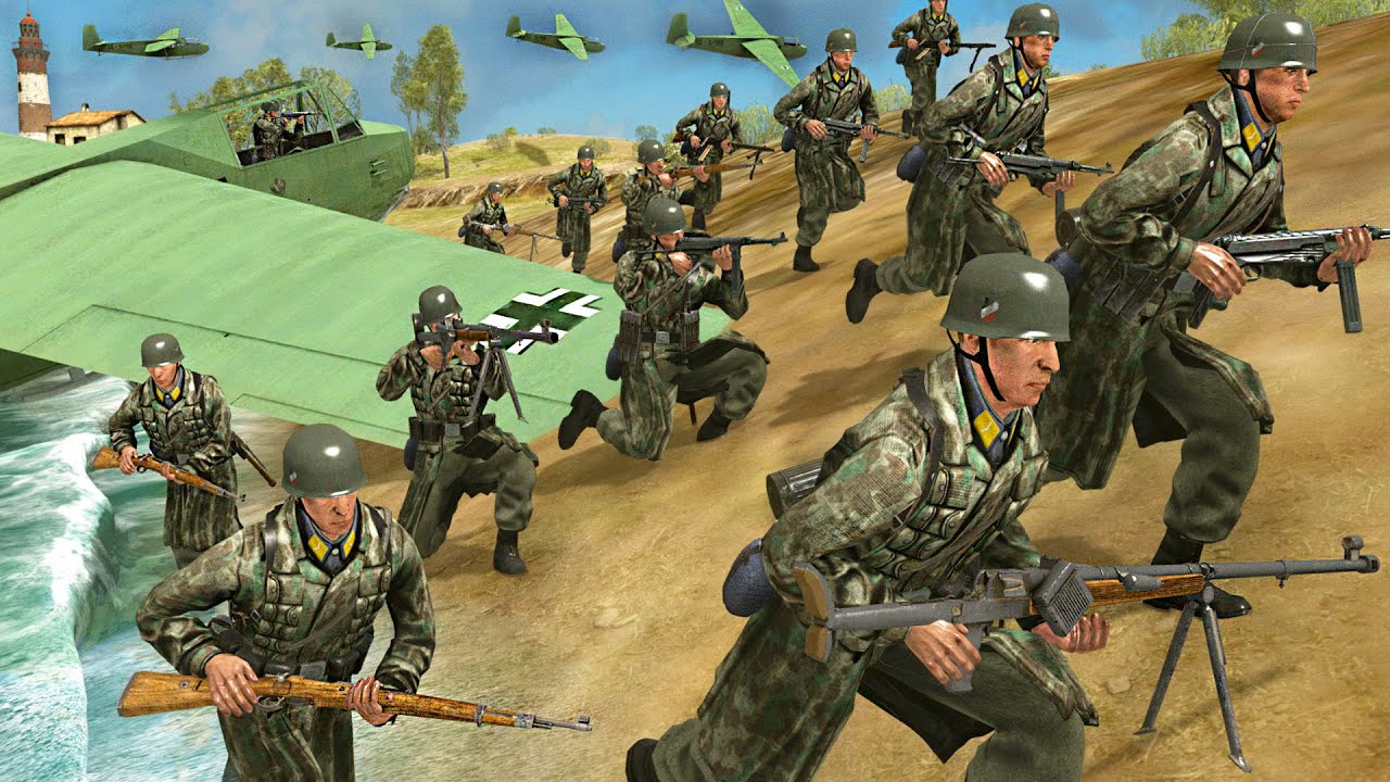 German Army BEACH INVASION of CRETE Defenses! - Call to Arms: Gates of ...