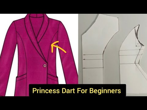 Princess Dart For Beginners / Pattern Drafting - YouTube