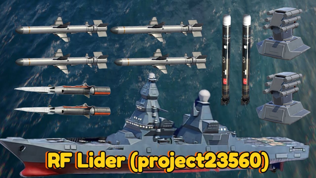 قيم سريع نلعب بأقوه مدمره روسيه RF Lider (project23560) ناار 🔥🔥🔥 ...